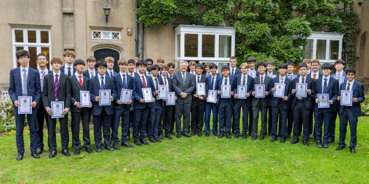 Tonbridge School rewards its academic leaders - Tonbridge School